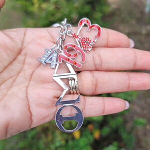 Delta Key Ring - Delta Sigma Theta Key Ring - Sorority Key Ring - DST ...