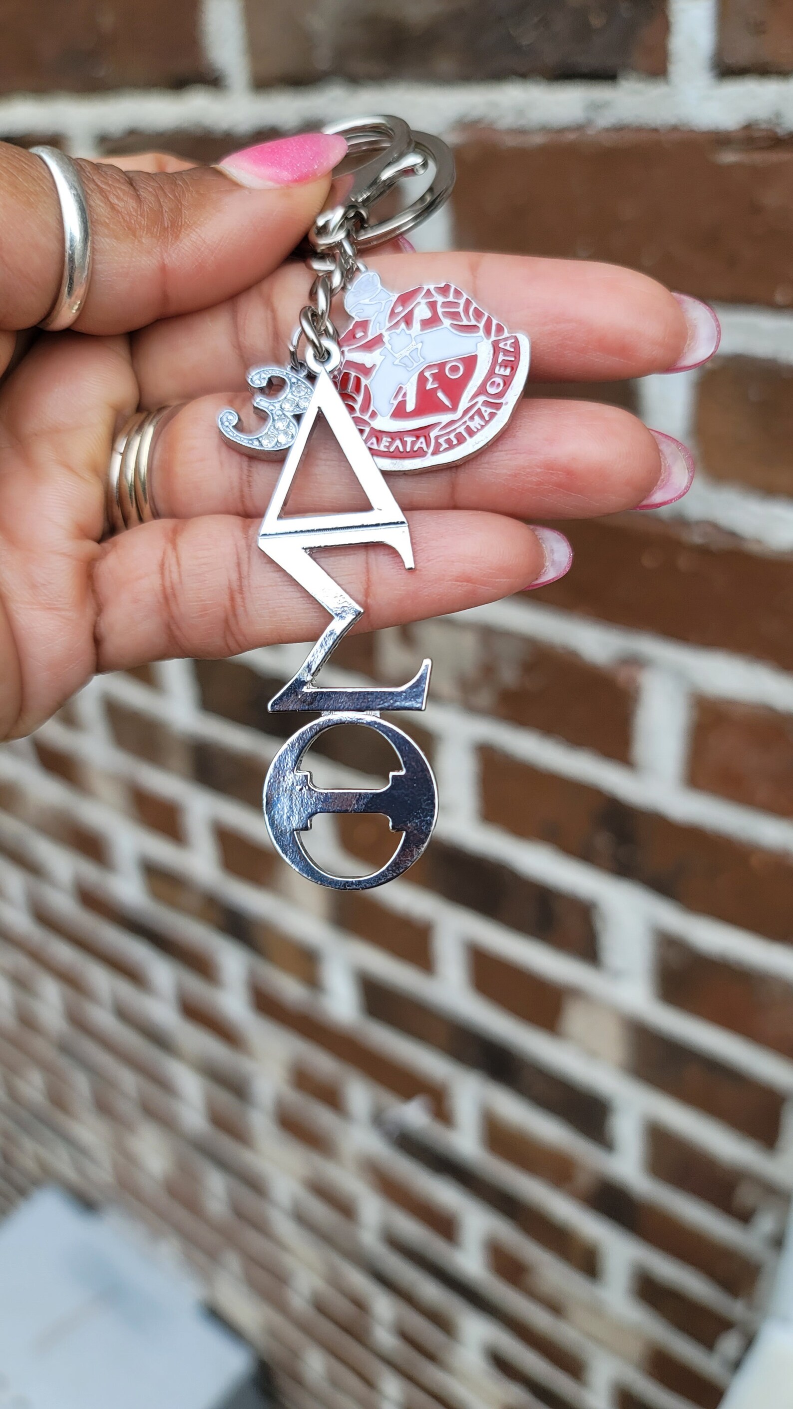 Delta Key Ring - Delta Sigma Theta Key Ring - Sorority Key Ring - DST ...