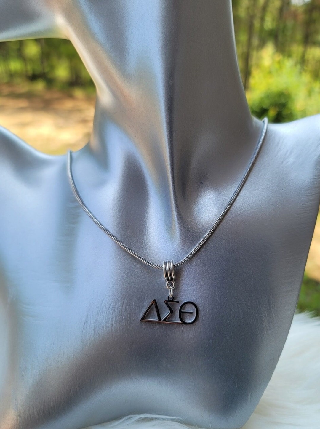 Delta Sigma Theta Necklace Sorority Necklace Delta Jewelry - Etsy