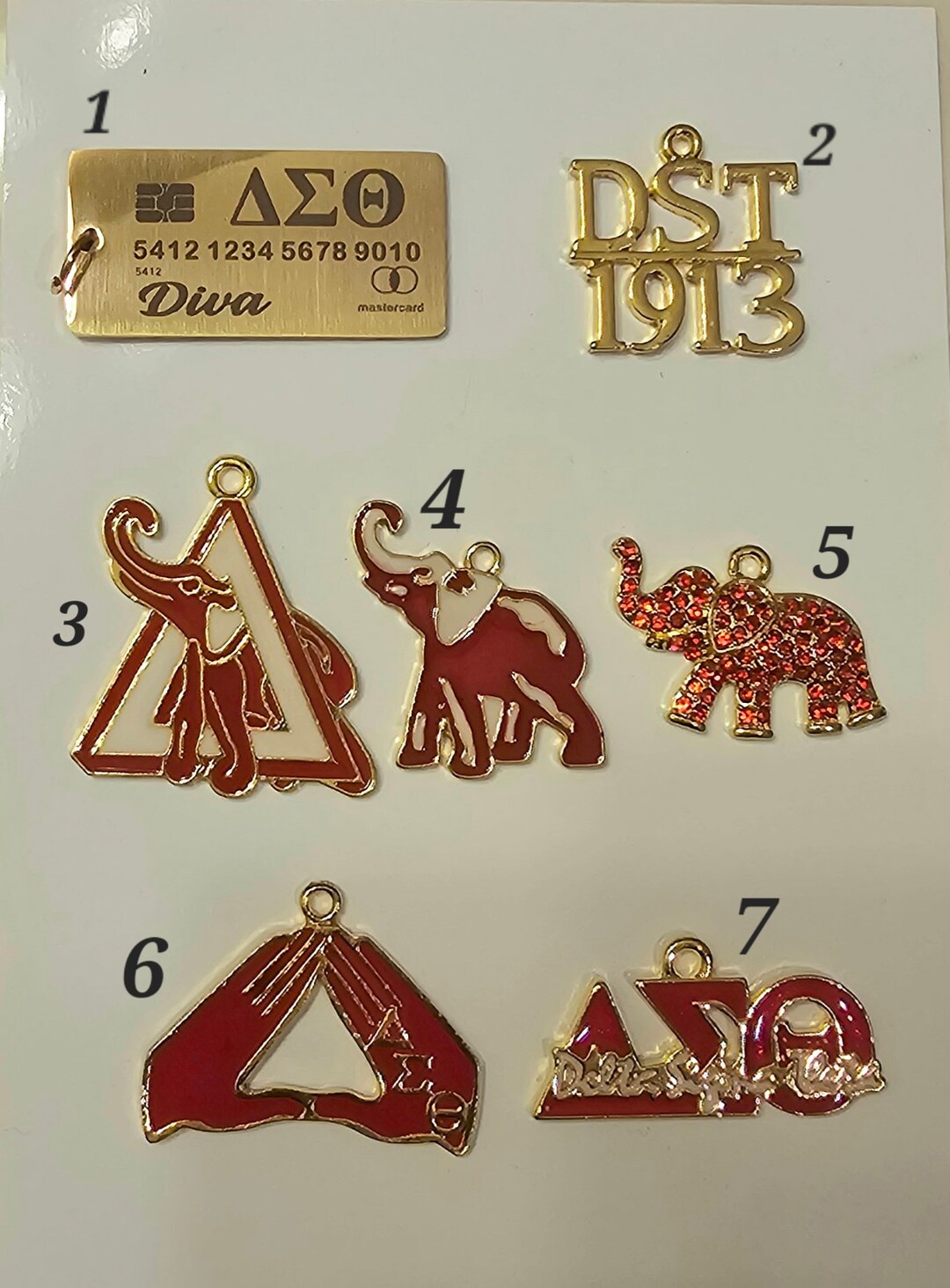 Delta Sigma Theta Sorority Charms HBCU Charms Divine Nine Charms ...