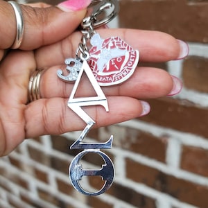 Delta Key Ring - Delta Sigma Theta Key Ring - Sorority Key Ring - DST ...