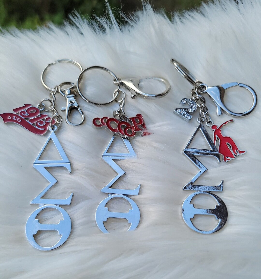 Delta Key Ring - Delta Sigma Theta Key Ring - Sorority Key Ring - DST ...