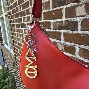 Large Delta Sigma Theta Handbag Charm/key Ring - Gold Delta Sigma Theta ...