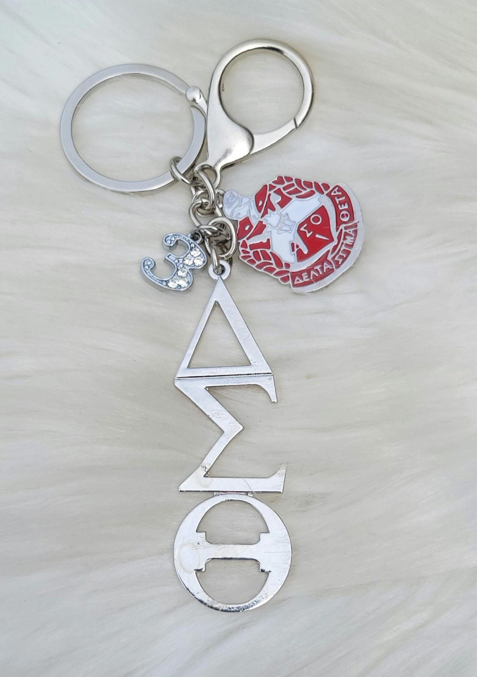 Delta Key Ring - Delta Sigma Theta Key Ring - Sorority Key Ring - DST ...