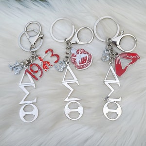 Delta Key Ring - Delta Sigma Theta Key Ring - Sorority Key Ring - DST ...
