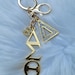 Delta Key Ring - Delta Sigma Theta Key Ring - Sorority Key Ring - DST ...