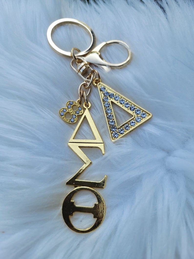 Delta Key Ring - Delta Sigma Theta Key Ring - Sorority Key Ring - DST ...