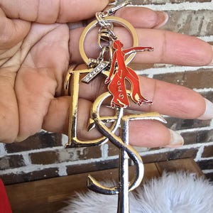 Delta Key Ring - Delta Sigma Theta Key Ring - Sorority Key Ring - DST ...