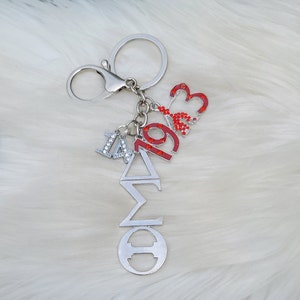 Delta Key Ring - Delta Sigma Theta Key Ring - Sorority Key Ring - DST ...