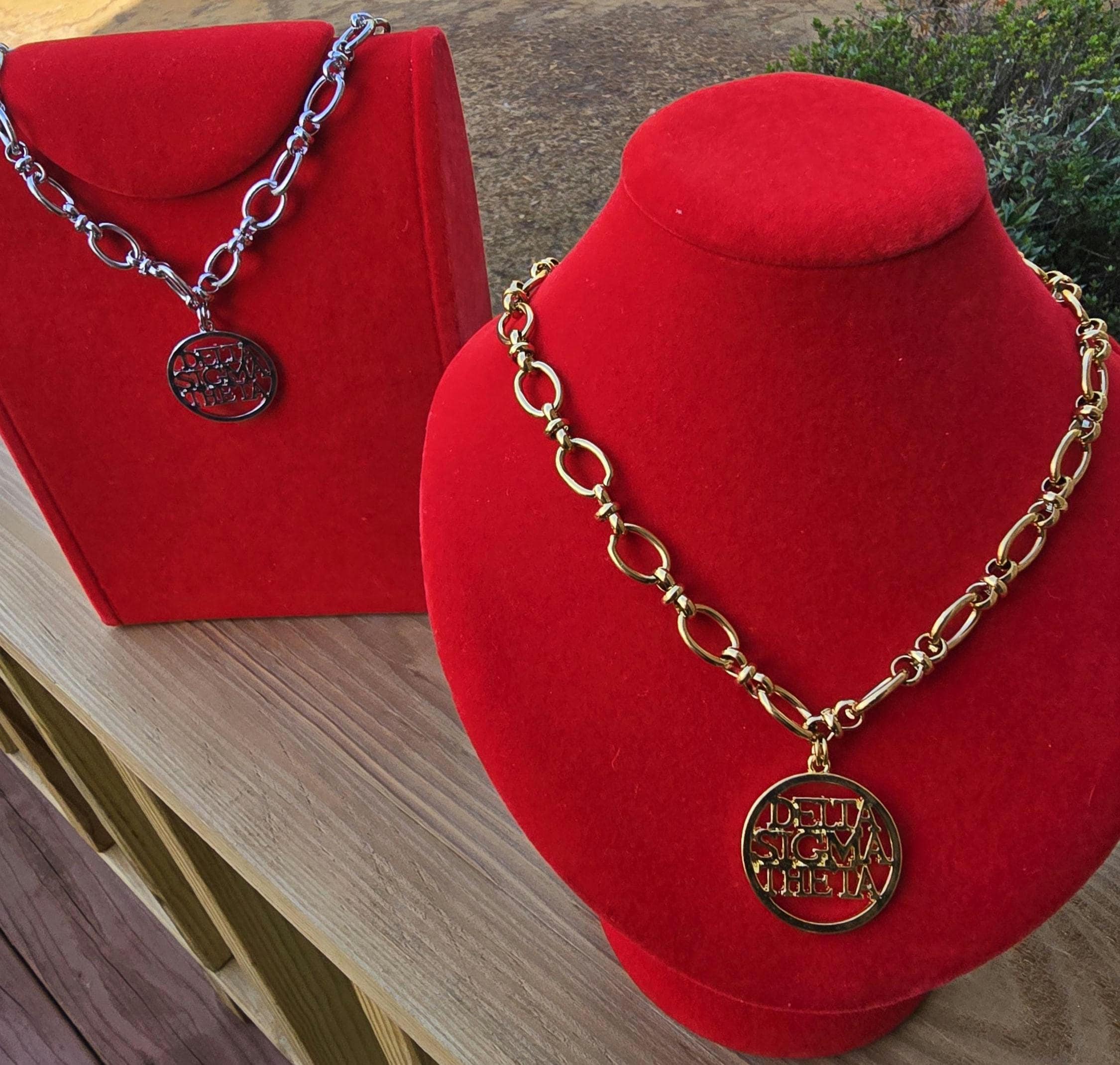 Delta Sigma Theta Necklace- Sorority Necklace - Delta Jewelry - Delta ...