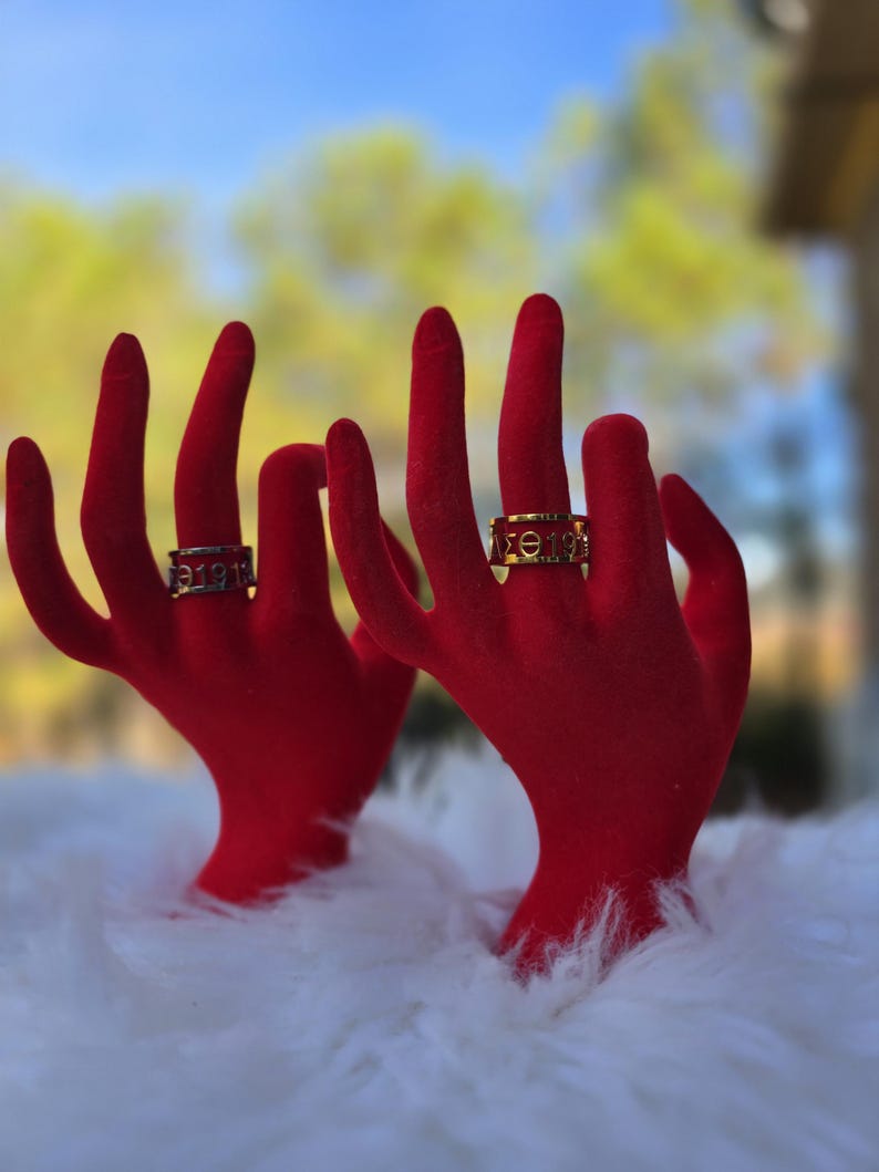 Delta Sigma Theta Greek Letter Adjustable Ring - DST Ring - Delta Ring ...