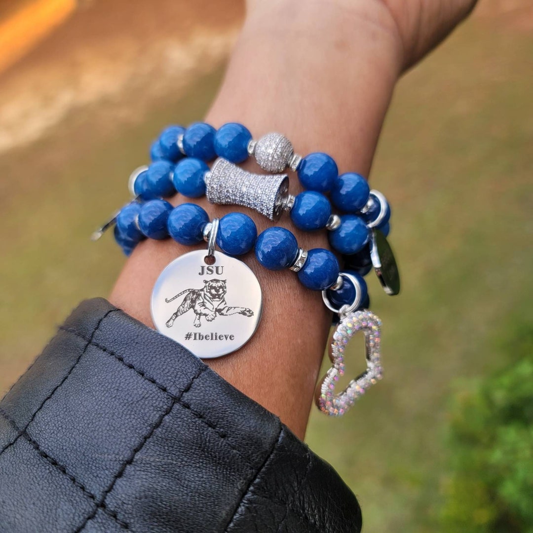 Jackson State University Bracelet - HBCU Bracelet Stack - HBCU Jewelry ...