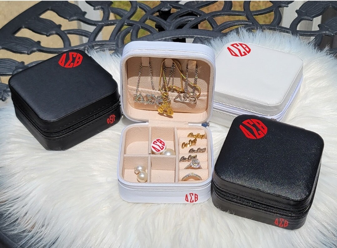 Delta Sigma Theta Small Jewelry Box Travel - Delta Sorority Box - DST ...