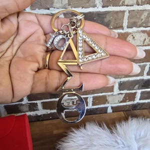 Delta Key Ring - Delta Sigma Theta Key Ring - Sorority Key Ring - DST ...