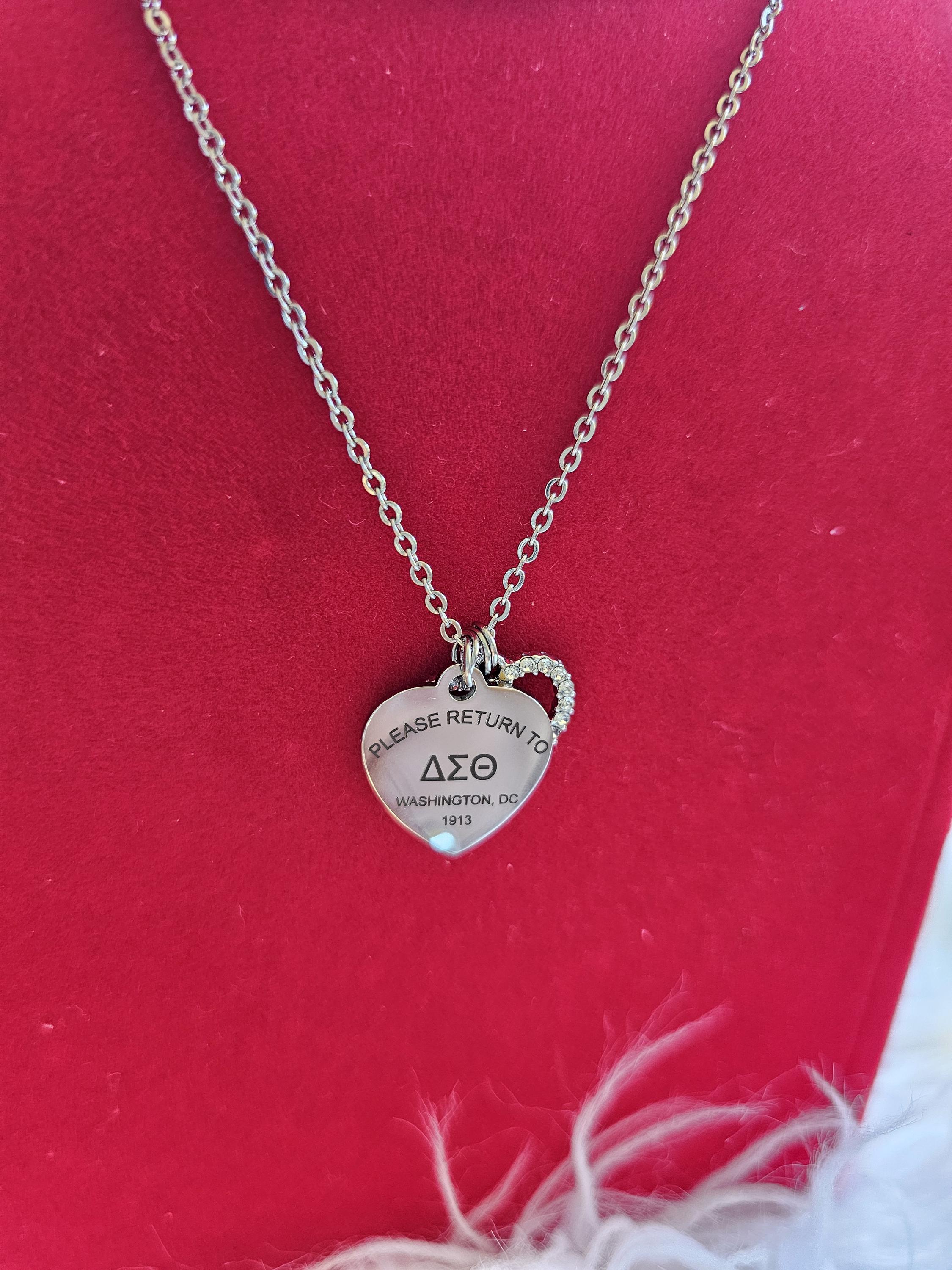 Delta Sigma Theta Necklace- Sorority Necklace - Delta Jewelry - Delta ...