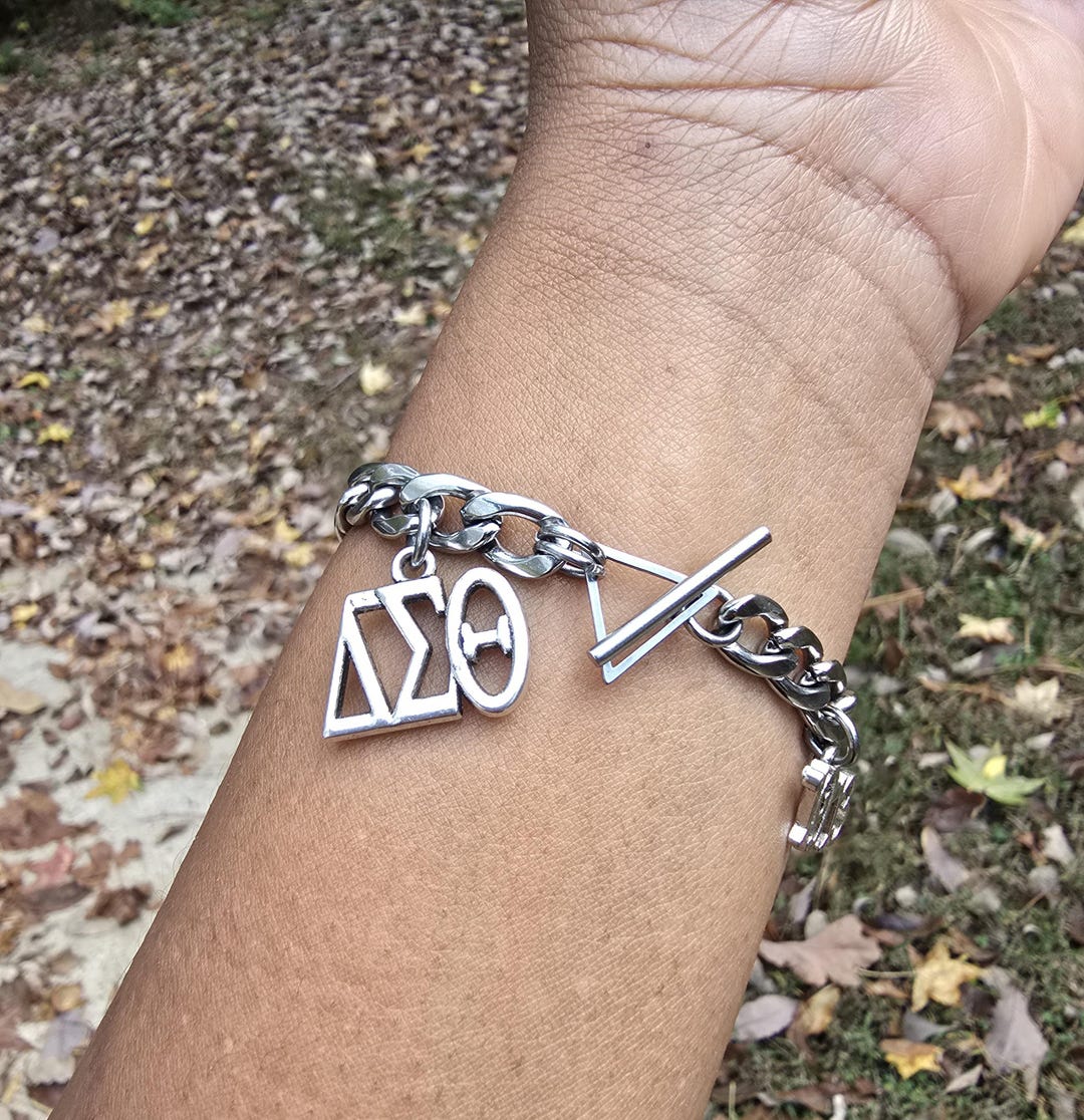 Delta Charm Bracelet - Delta Sigma Theta Charm Bracelet - Sorority ...