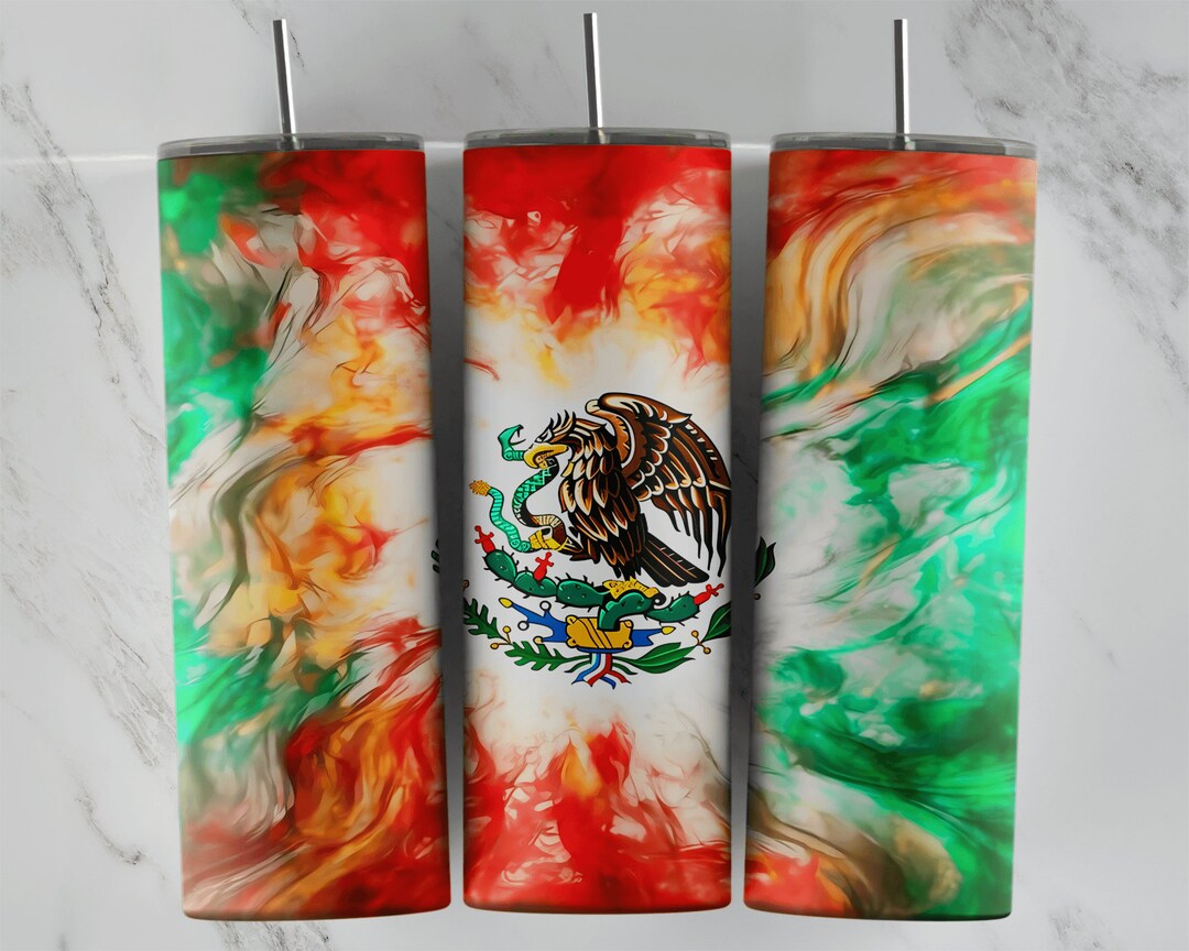 Mexico Sublimation Design for 20oz Skinny Tumblers, PNG Vinyl Wraps ...