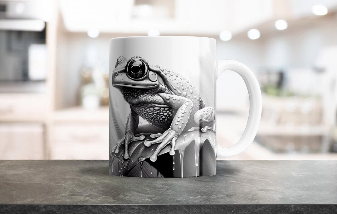 Frog Sublimation Design for 12oz Coffee Mugs Mug Template - Etsy