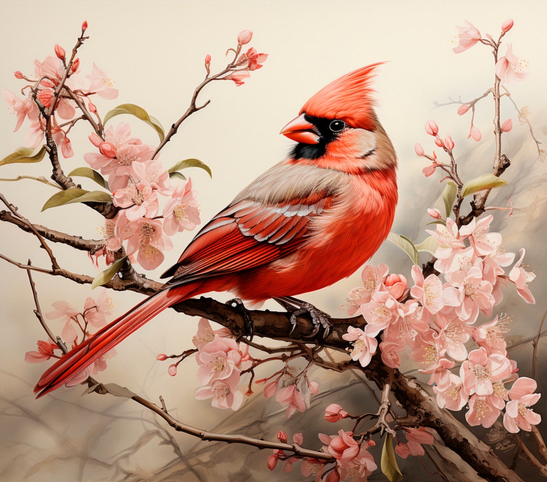 Red Robbin Print Tumbler Design, Bird Sublimation Designs, 20 Oz ...