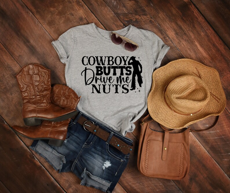 Cowboy Butts Drive Me Nuts SVG File - Etsy