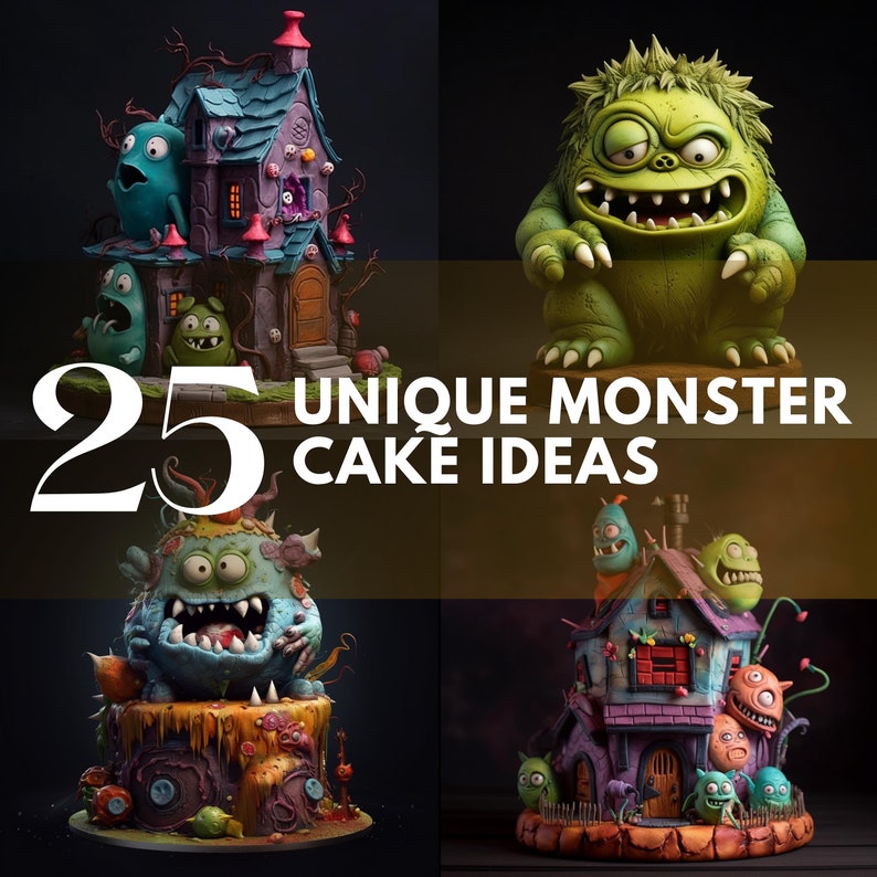 Enchanted Monster Cake Catalogue Creative Cake Design Ideas - Etsy
