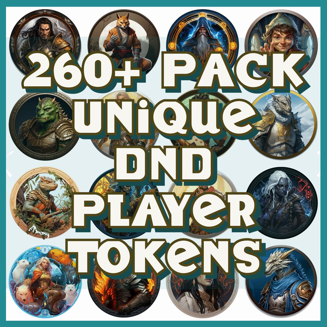 260+ D&D Player Tokens Mega Pack - Transform Your Digital Tabletop ...