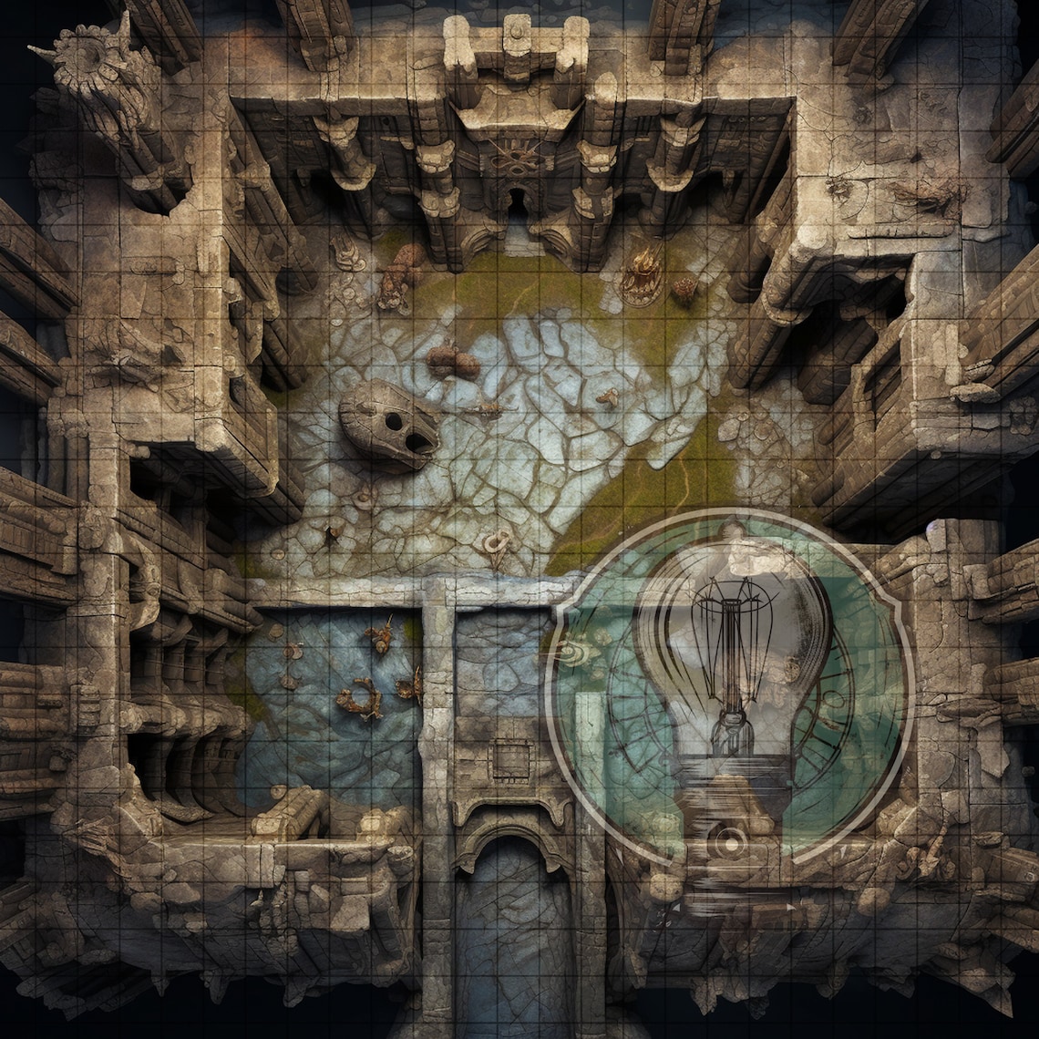 50+ D&D Ruins Battlemaps Pack - Explore the Echoes of Forgotten ...