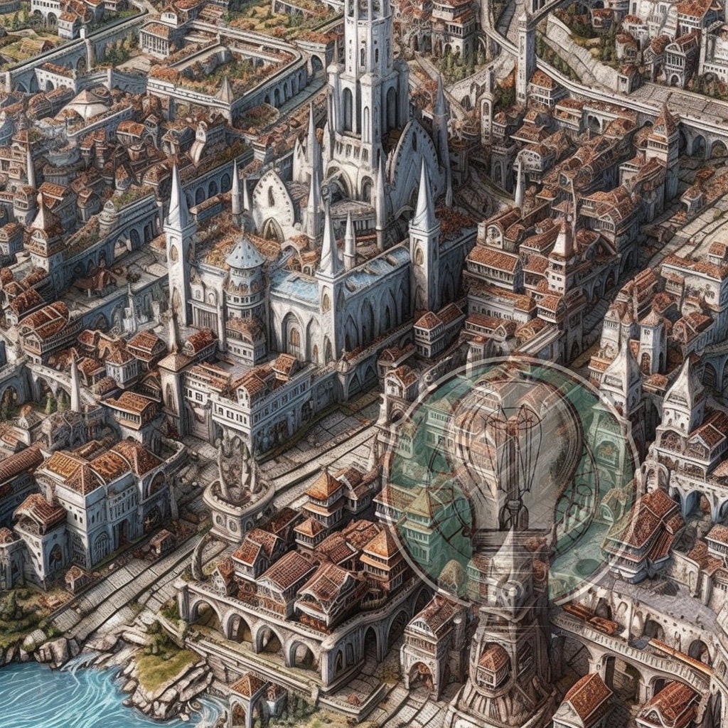 Extensive Collection of 100+ Dungeons and Dragons City Maps — Inked ...