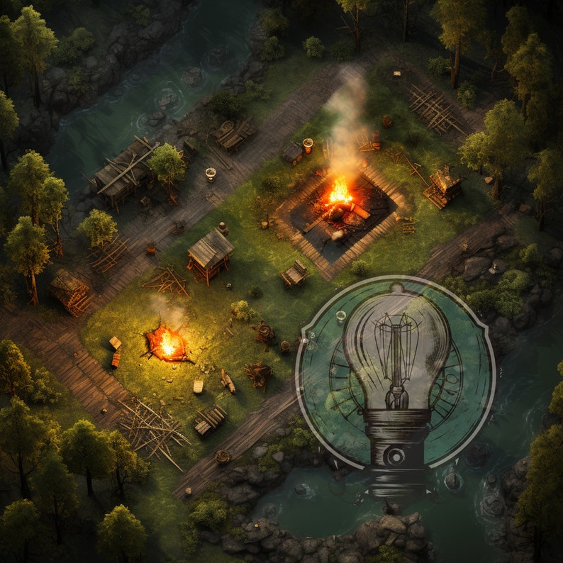 50 D&D Forest Battle Maps Pack Dive Into Adventure - Etsy