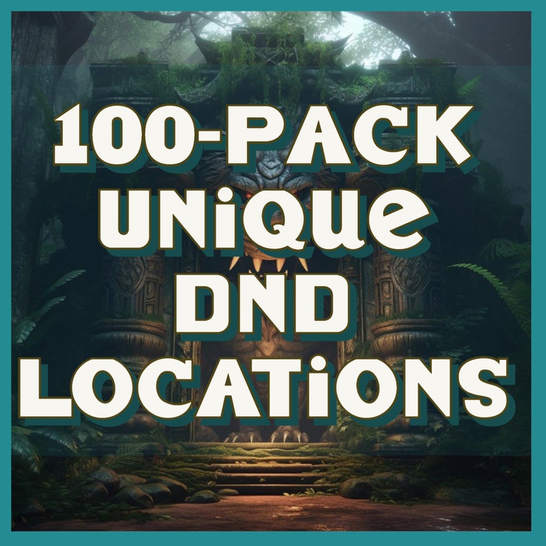 100-pack of Dungeons and Dragons Map Settings for Forest, Urban ...