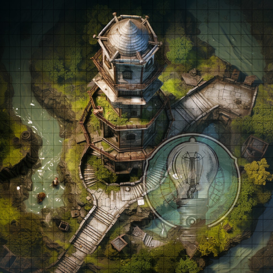 50+ D&D Ruins Battlemaps Pack - Explore the Echoes of Forgotten ...