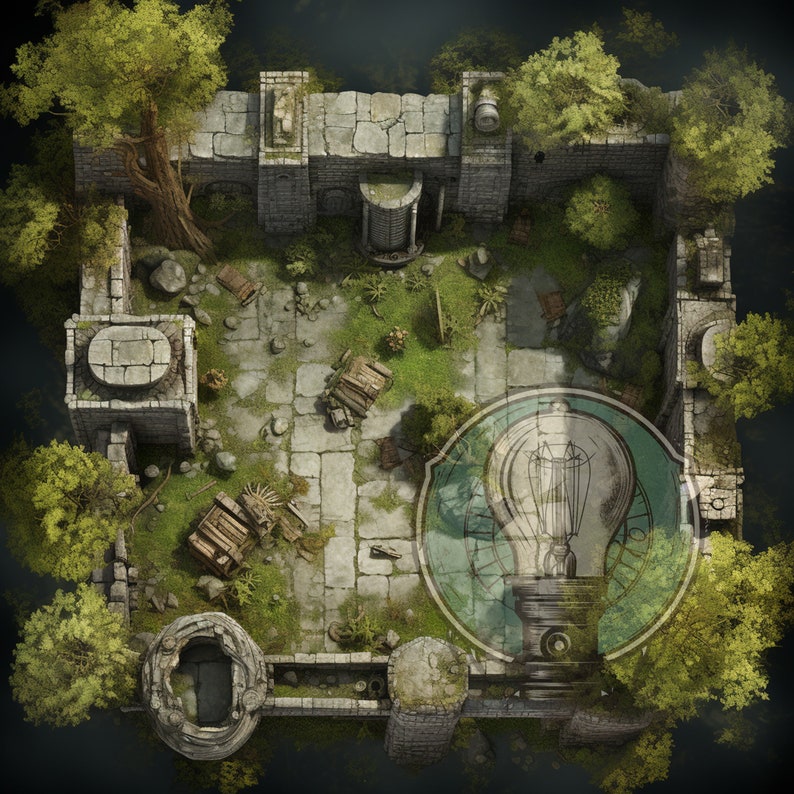 50 D&D Forest Battle Maps Pack Dive Into Adventure - Etsy