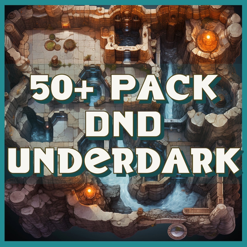 50+ D&D Underdark Battle Maps Pack - Delve Into the Depths of Faerûn ...