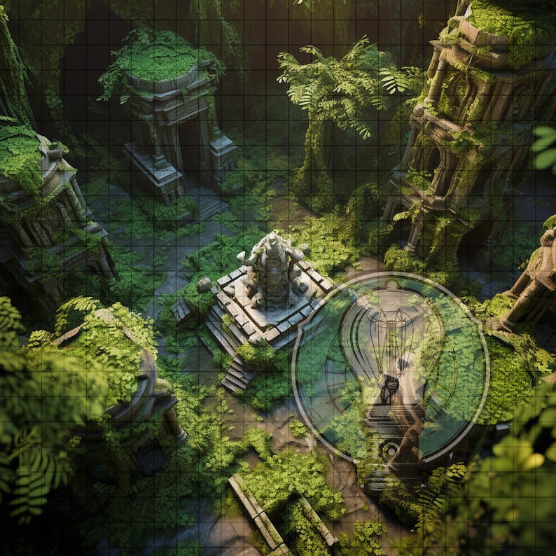 50+ D&D Ruins Battlemaps Pack - Explore the Echoes of Forgotten ...