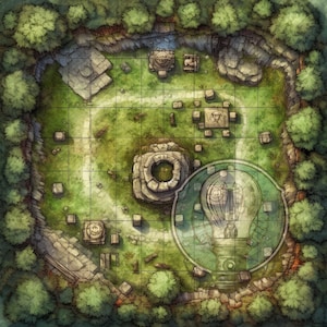 Immersive 100+ Pack of Dungeons and Dragons Battle Maps With Gridlines ...