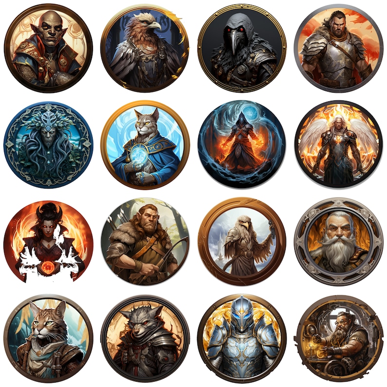 260+ D&D Player Tokens Mega Pack - Transform Your Digital Tabletop ...