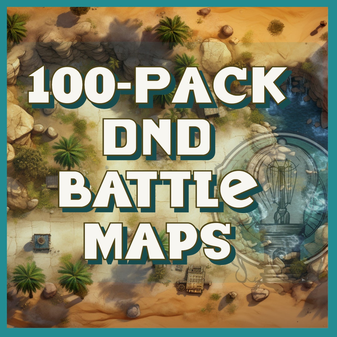 Immersive 100+ Pack of Dungeons and Dragons Battle Maps Featuring Ice ...