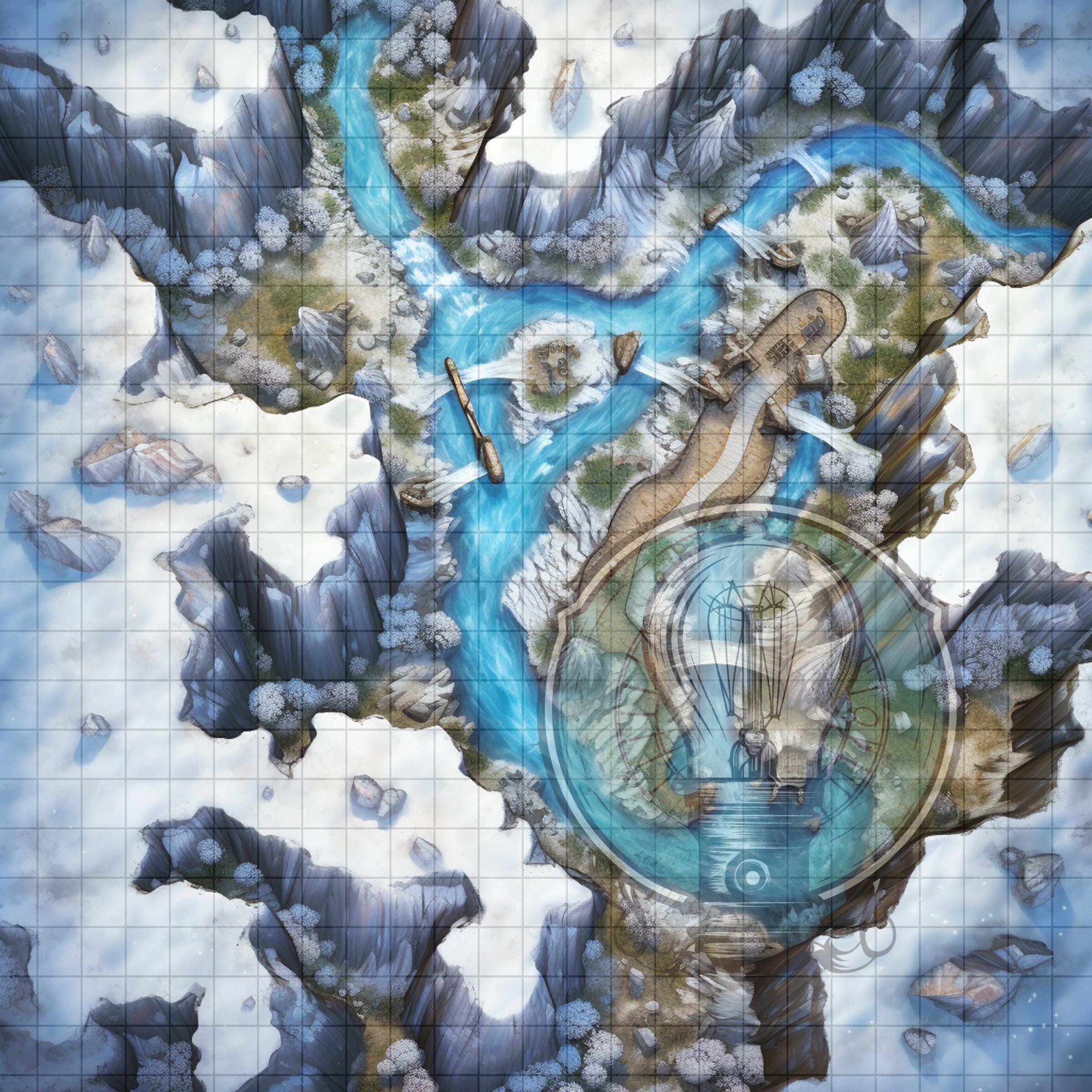 50+ D&D Tundra/arctic Battlemaps - Embark on Chilling Adventures Across ...