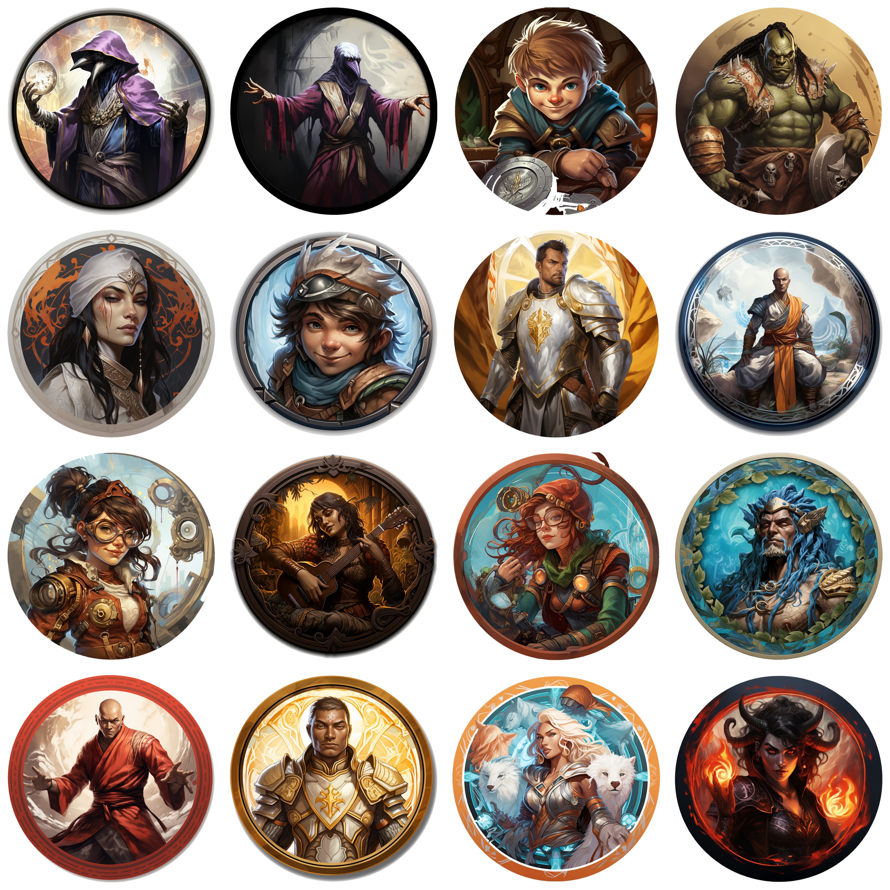 260+ D&D Player Tokens Mega Pack - Transform Your Digital Tabletop ...