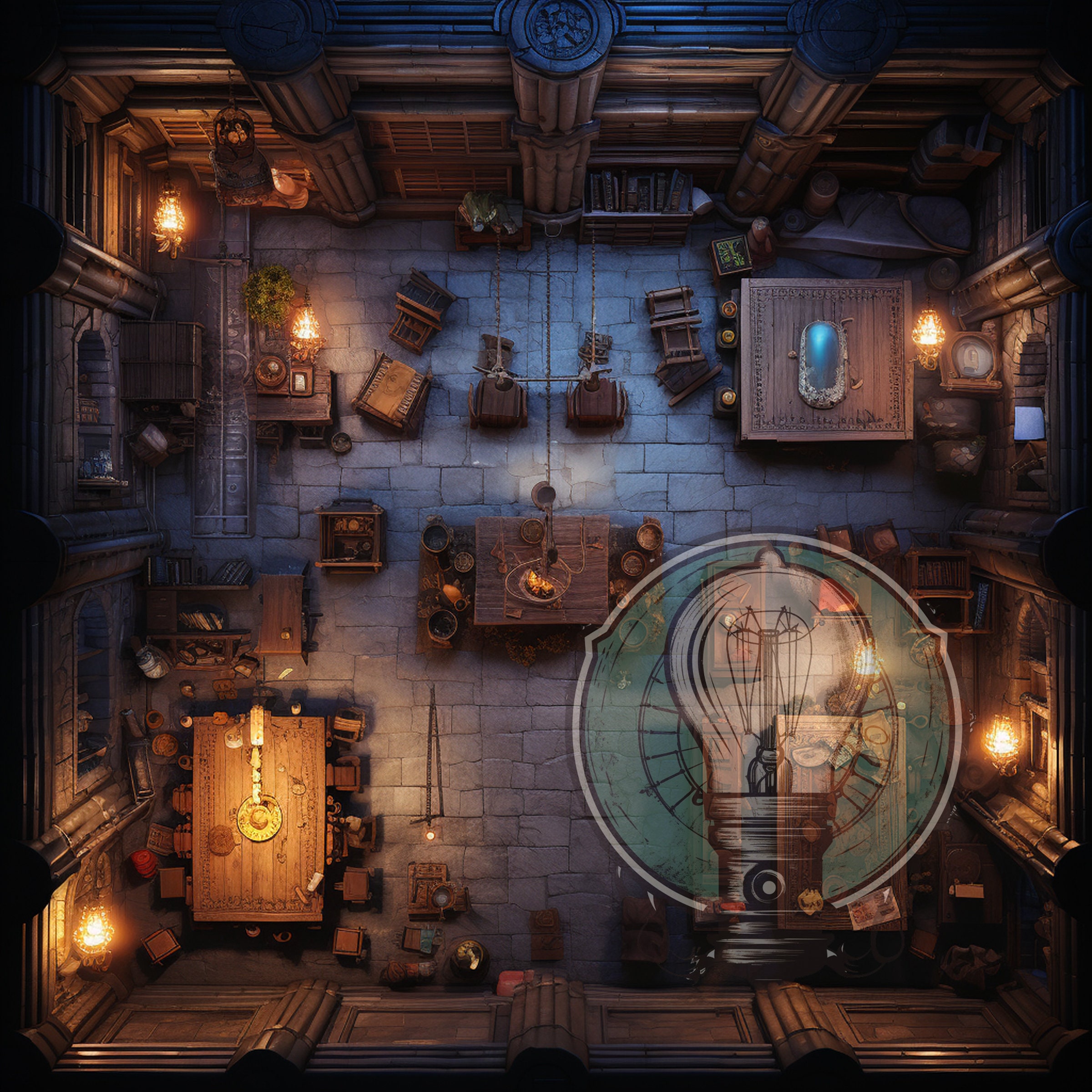 50+ Pack of Dungeons and Dragons Tavern Battlemaps - Diverse Terrain ...