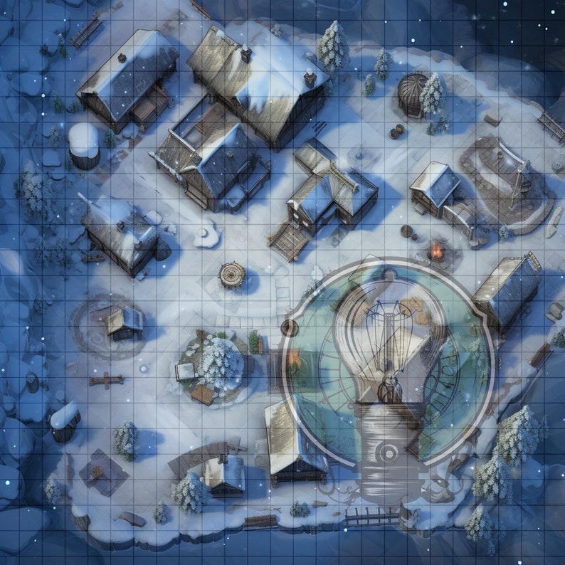 50+ D&D Tundra/arctic Battlemaps - Embark on Chilling Adventures Across ...