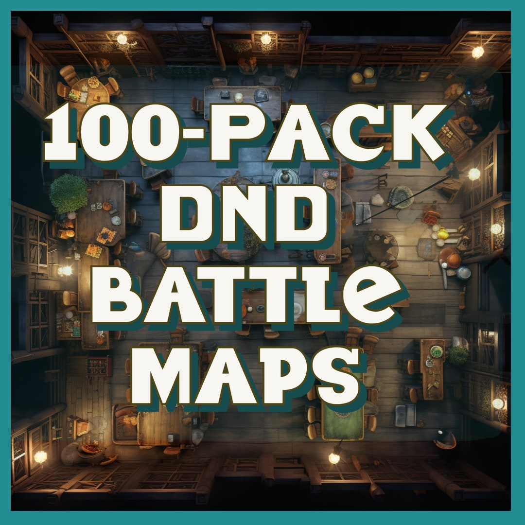 100+ Pack of High Detail Dungeons and Dragons Battle Maps - Vibrant ...