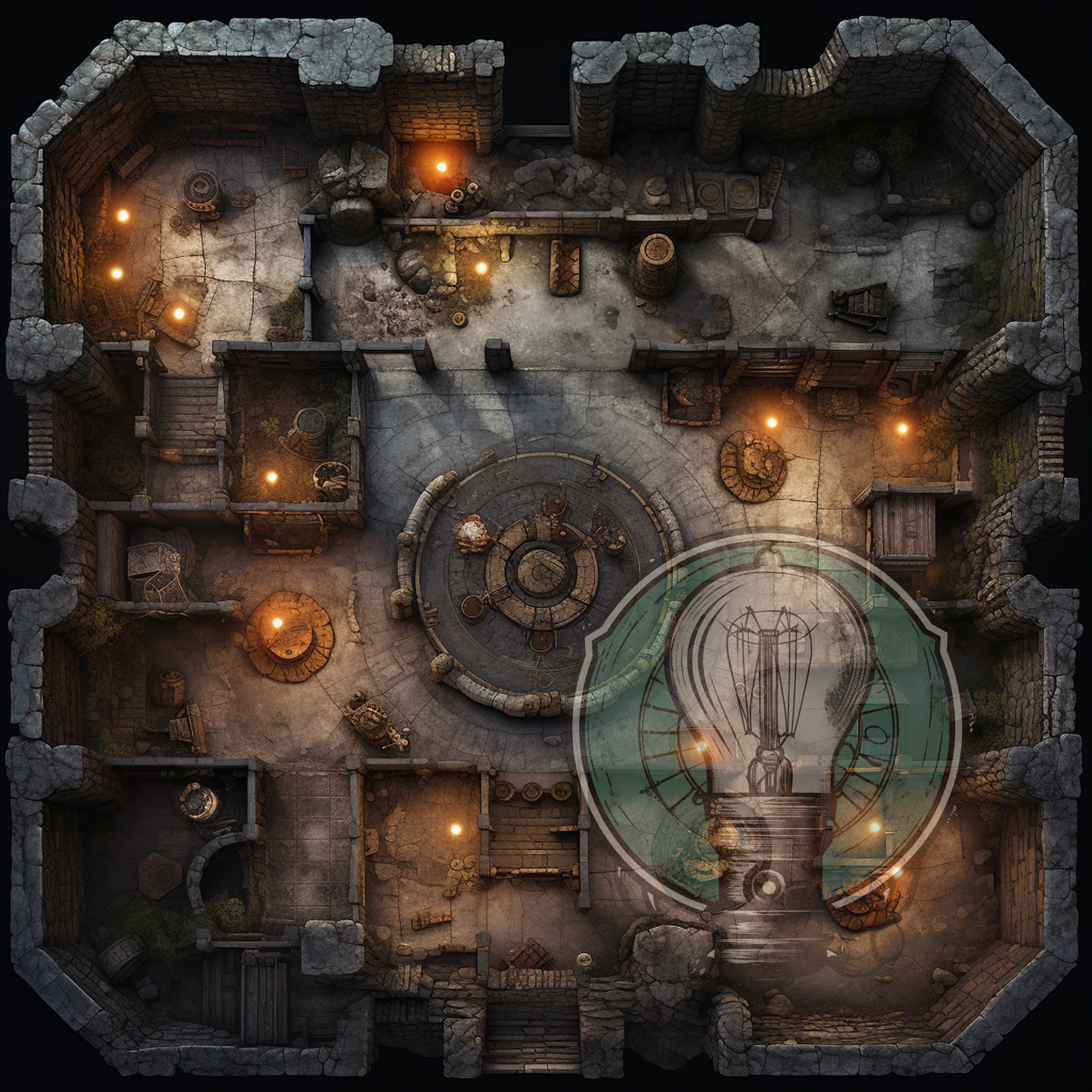 50+ D&D Underdark Battle Maps Pack - Delve into the Depths of Faerûn ...