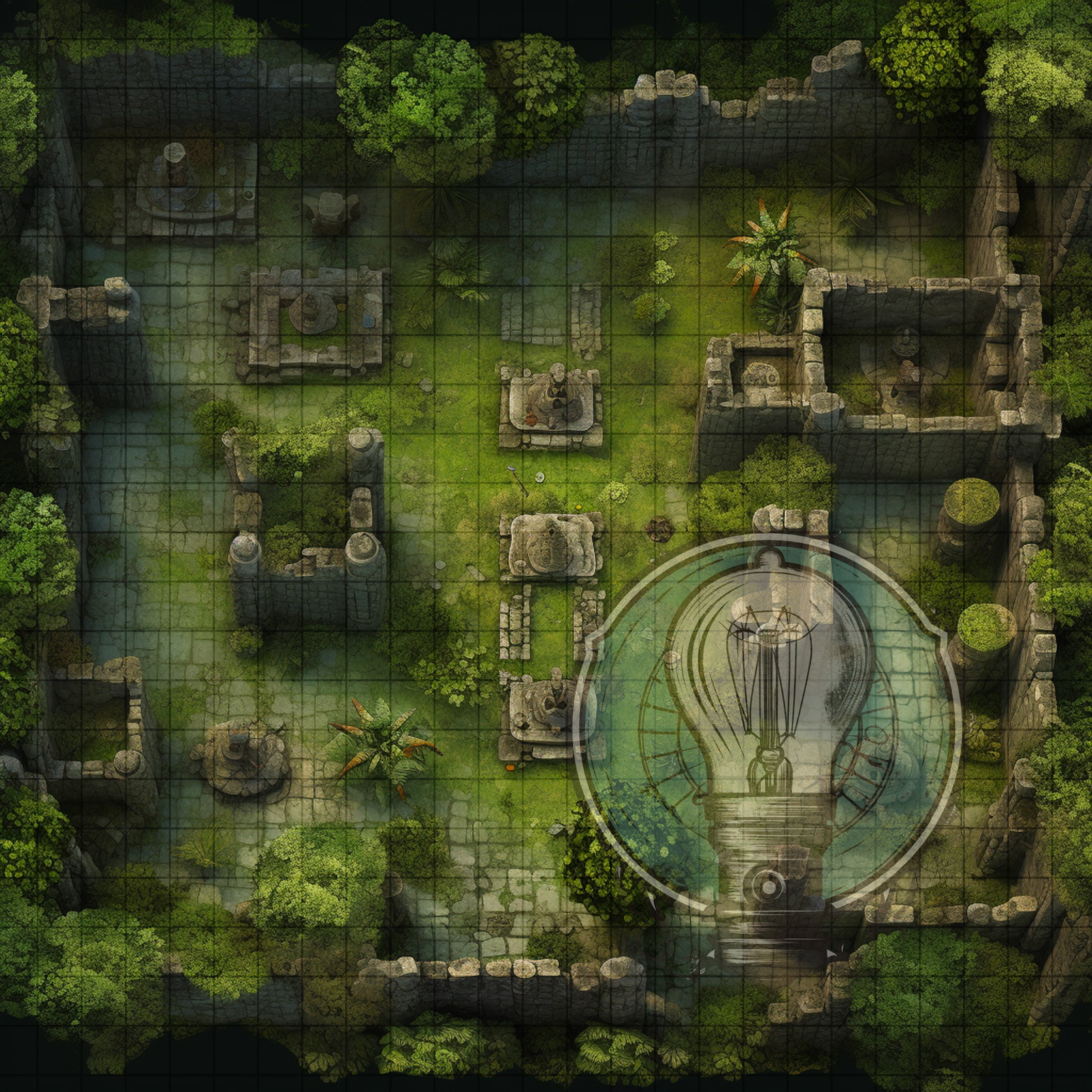 100+ D&D Jungle Battlemaps - Venture Into the Heart of the Lush ...