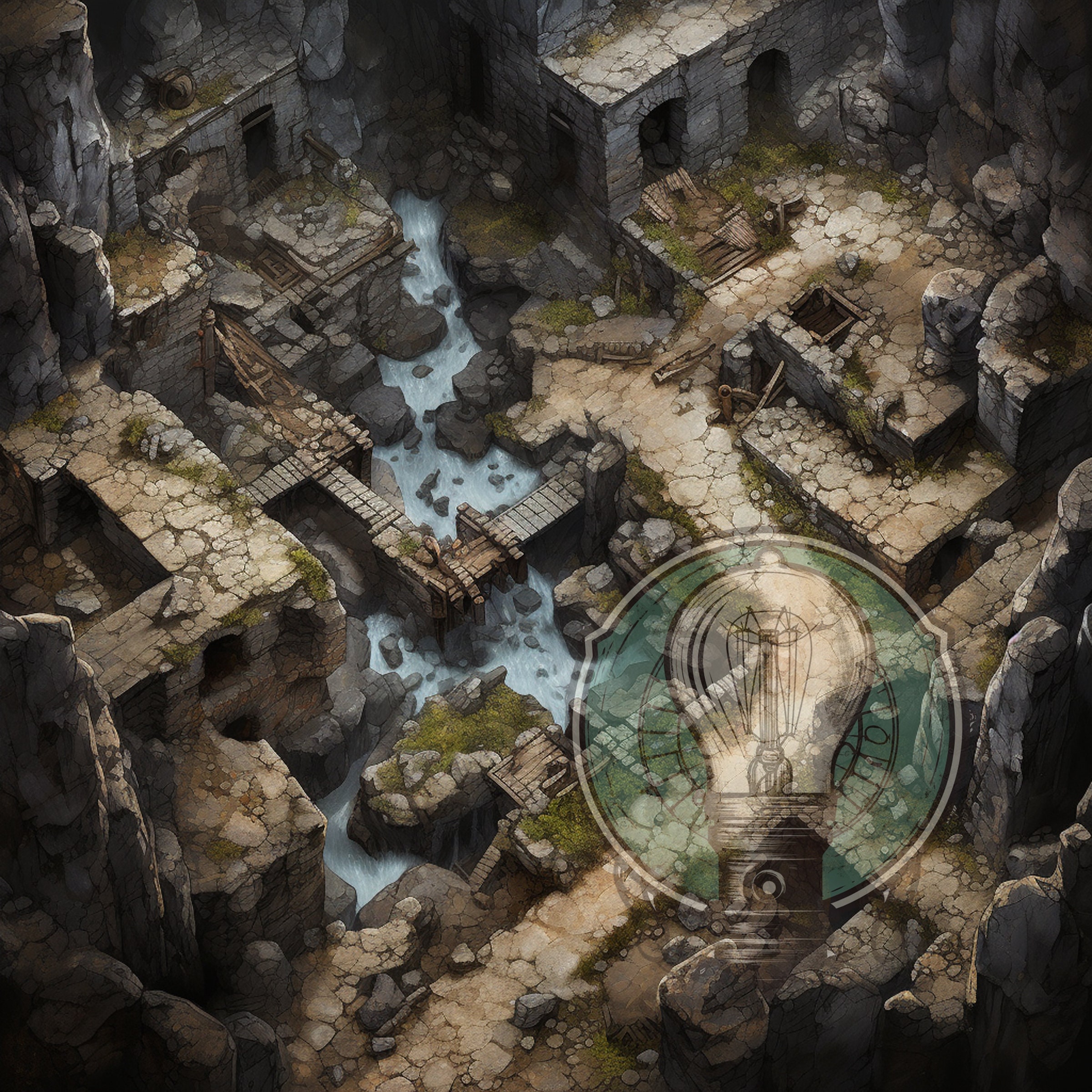 50+ D&D Mountain Battle Maps Pack - Scale the Heights of Adventure ...