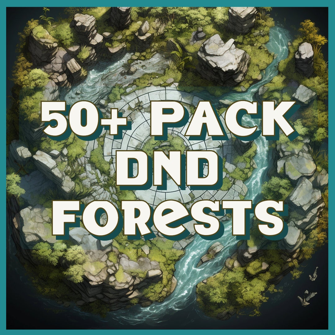 50+ D&D Forest Battle Maps Pack - Dive Into Adventure! | Dungeons and ...
