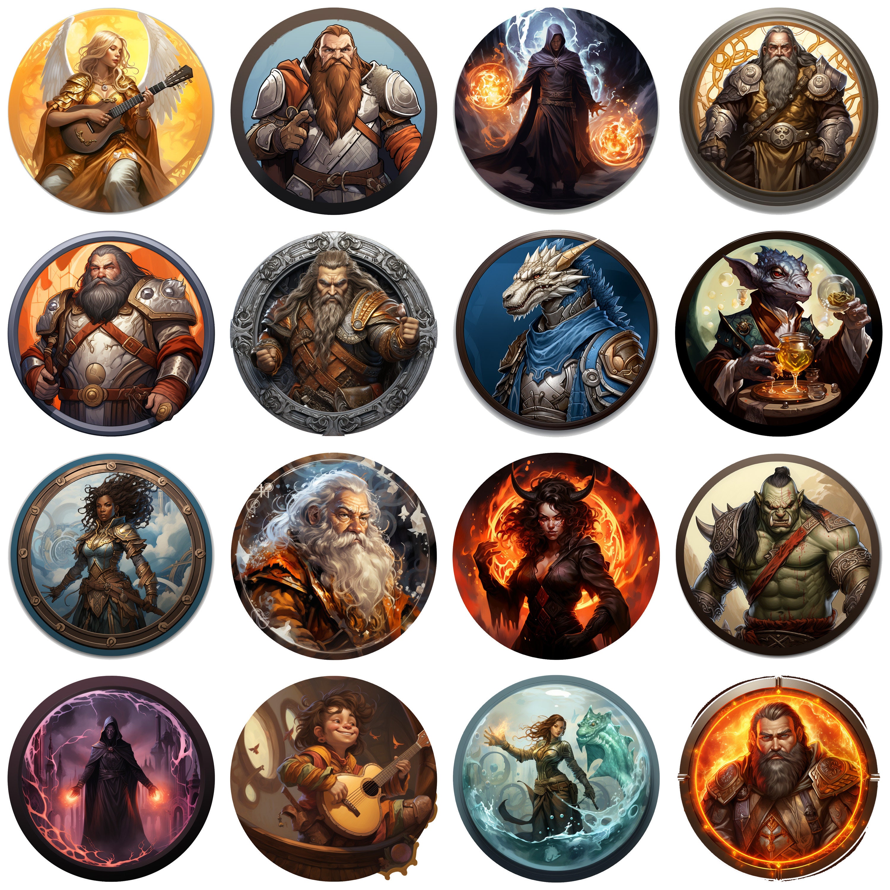 260+ D&D Player Tokens Mega Pack - Transform Your Digital Tabletop ...