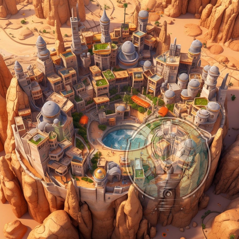 Extensive Collection of 100 Dungeons and Dragons City Maps - Etsy