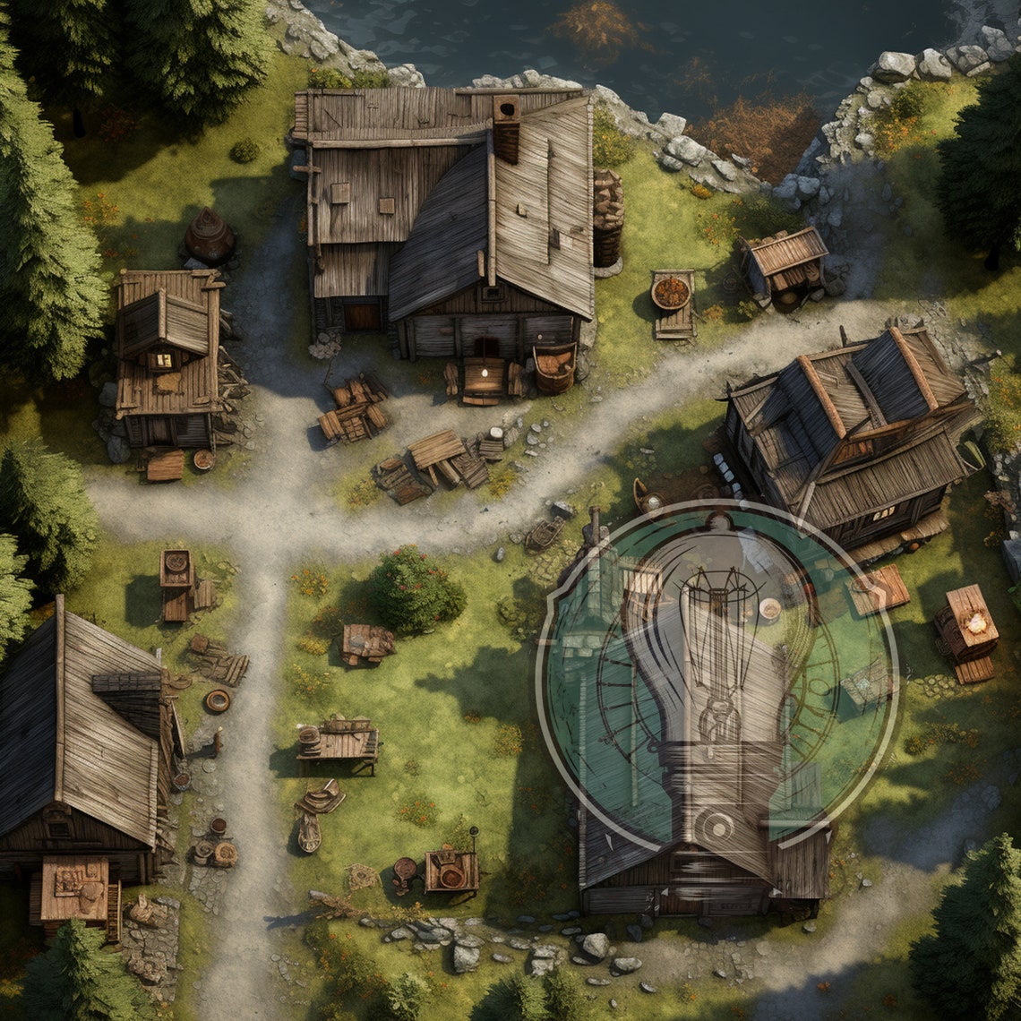 50 D&D Mountain Battle Maps Pack Scale the Heights of Adventure ...