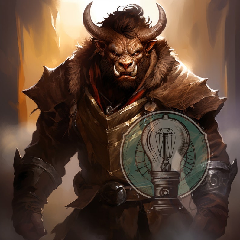 50 D&D Character Portraits Minotaurs Larry Elmore Style Dnd Dungeons ...
